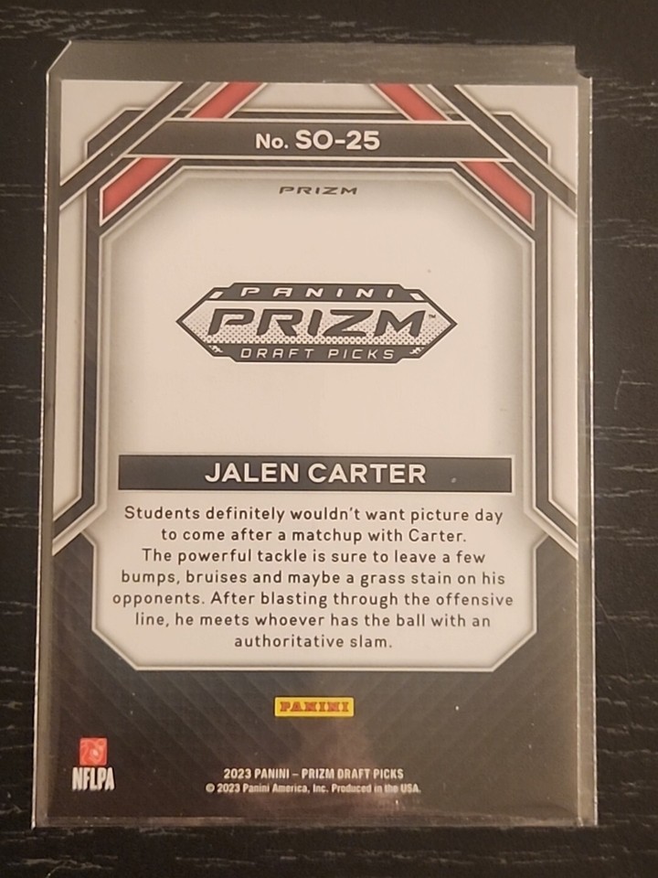 2023 Panini Prizm Draft Picks - Student Orientation Gold Ice Prizm #SO-25 Jalen | eBay