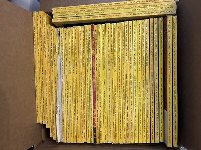 Vintage National Geographic magazine collection 1966-1982. 105 Editions ...