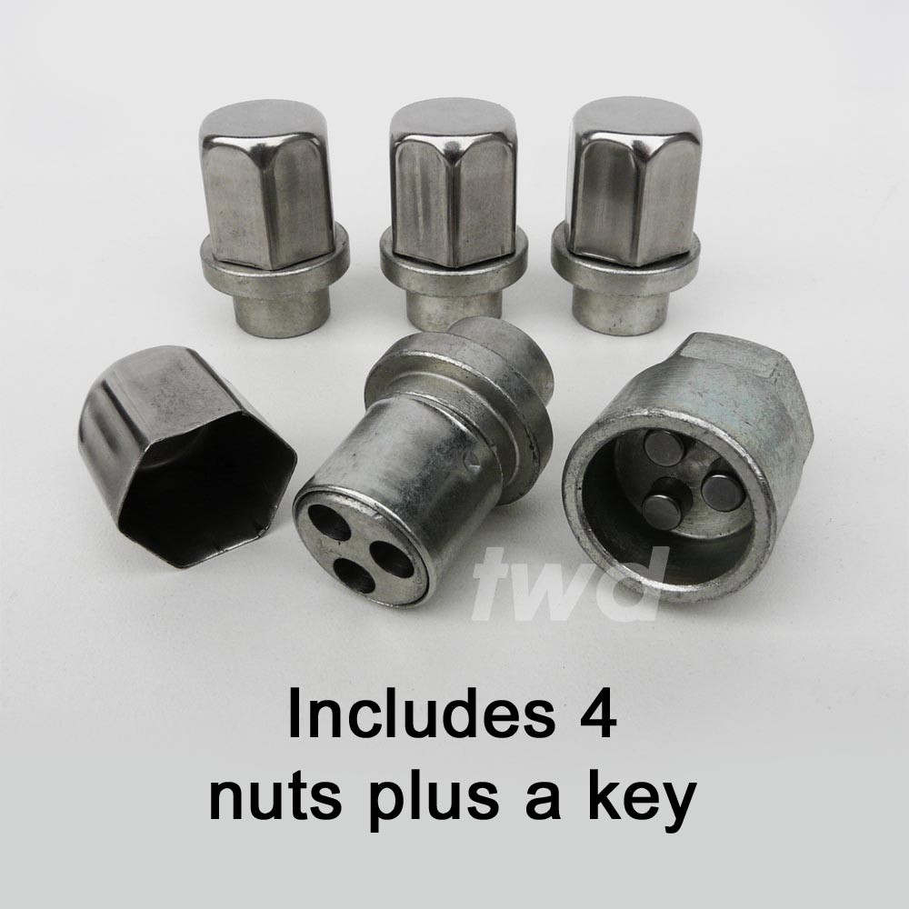 4x ALLOY WHEEL LOCKING NUTS FOR JAGUAR XJ-S XJS XJSC (1/2 UNF) LUG ...