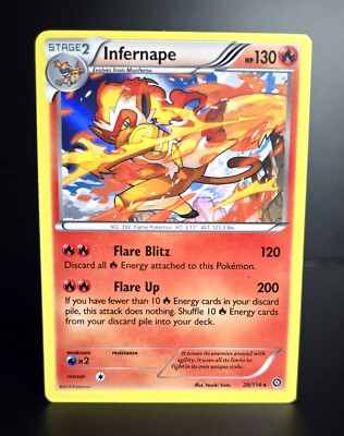 Pokémon TCG - INFERNAPE - 20/114 - Holo Rare - XY Steam Siege (2016 ...