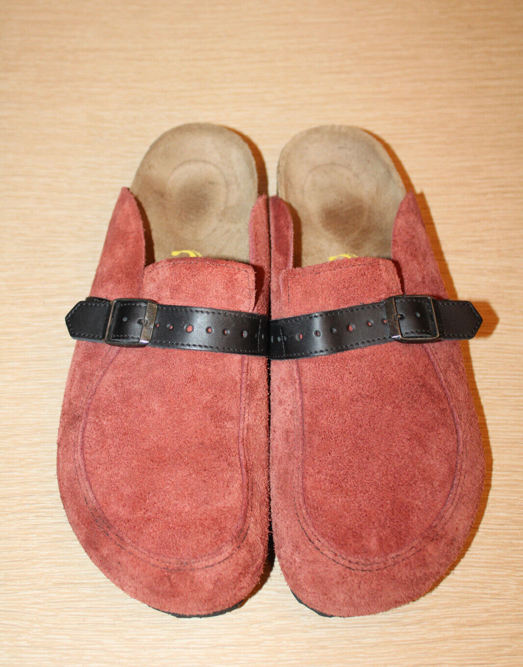 BIRKENSTOCK Suede Eaton Mule Clogs Rust / Black Women… - Gem