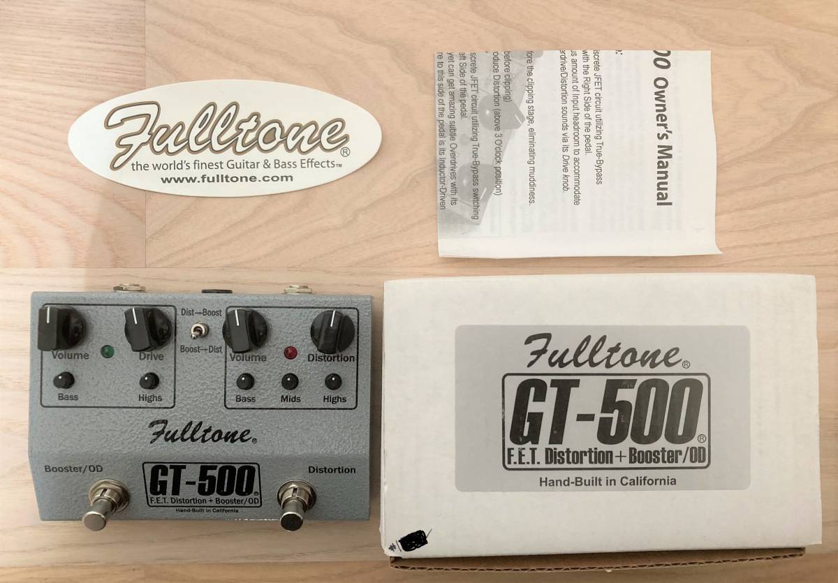 Effector FULLTONE GT-500 FET Distortion + Booster Hand-built in ...