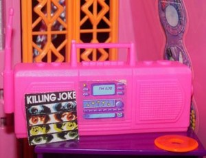 Barbie hot pink stereo boombox radio fits Fisher Price loving family ...