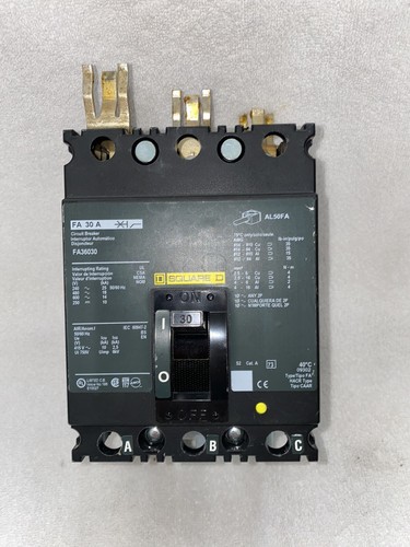 FA36030 Square D Thermal Magnetic Circuit Breaker 30A | eBay