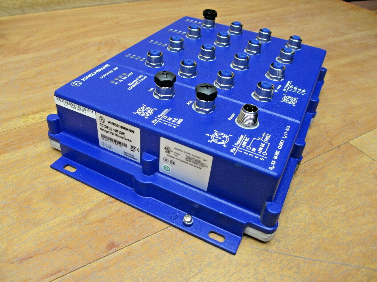 Hirschmann Octopus 16M (GM) *NICE USED* Managed IP67 Ethernet Switch ...