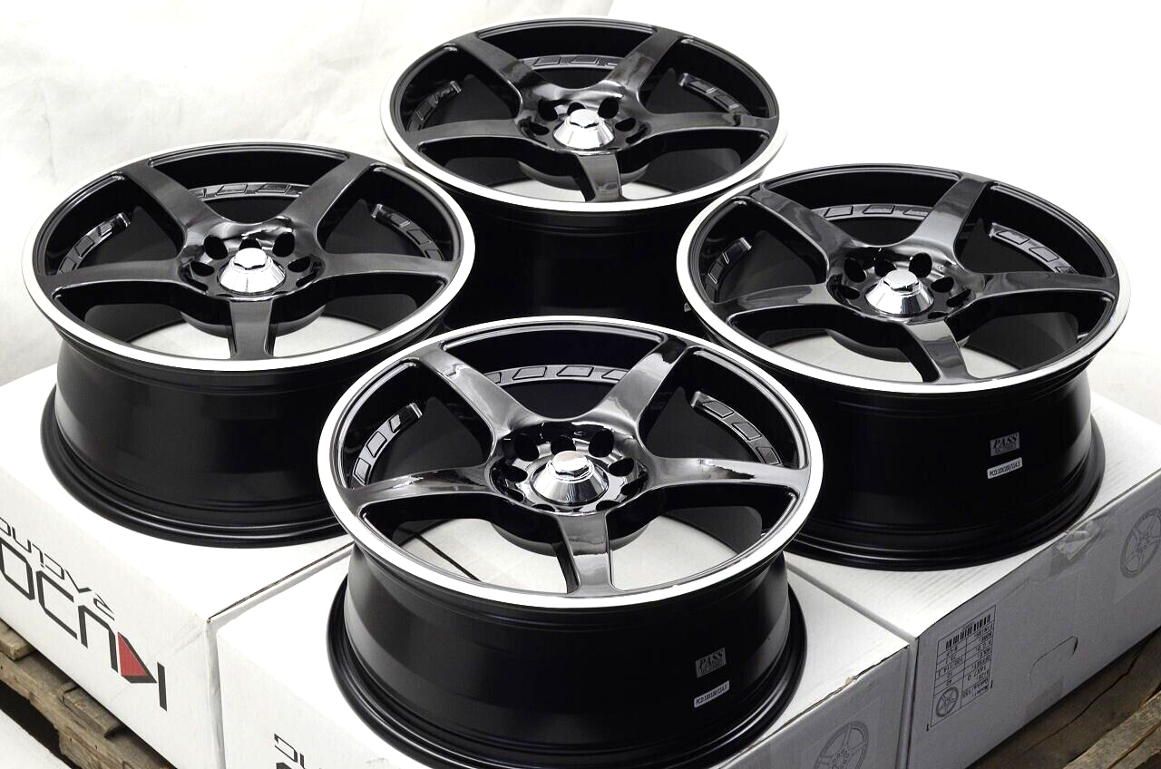 16" Wheels Rims Black Polish Honda Civic Accord Camry Prius Corolla ...