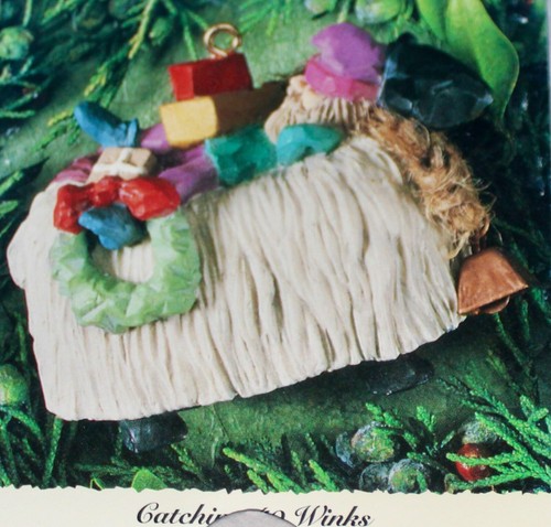 Hallmark 1994 Catching 40 Winks Keepsake Ornament Folk Art Americana ...