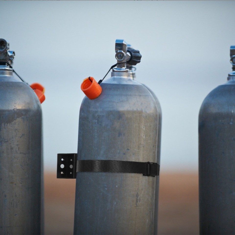 Propane Tank Holder Expansion Bracket Chains for Gas Cylinder Canister ...