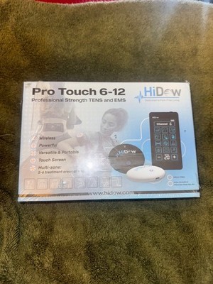 NEW HiDow Pro Touch 6-12 Professional Strength TENS & EMS Wireless ...