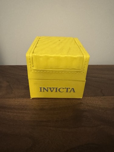 Invicta Large Watch Box, Empty, Yellow, Box Only | eBay