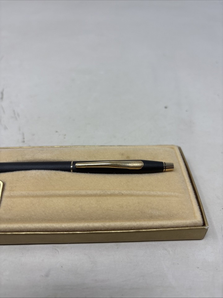Vintage IBM Cross Writing Pen in Presentation Box - Black Satin Finish ...