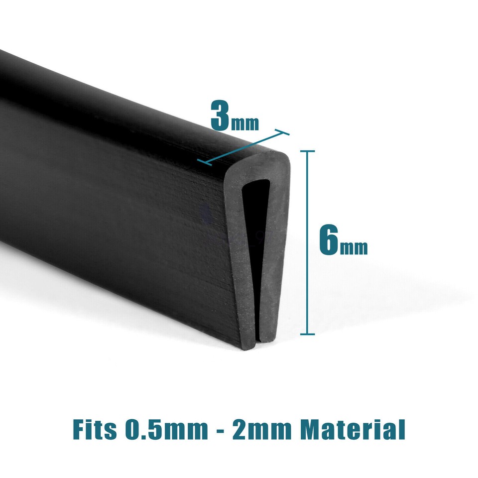 10M Car Door Boot Edge Protector Strip Trim U Shape Guard Seal Rubber ...
