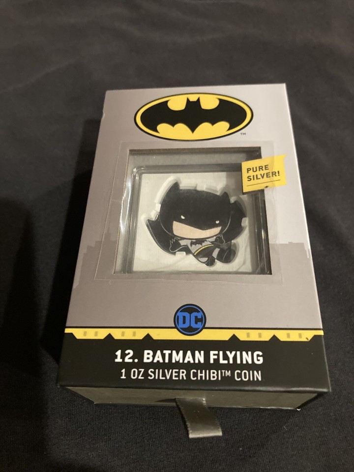 Batman Flying 1oz Silver Coin 2021 Chibi Coin DC Comics .999 | eBay