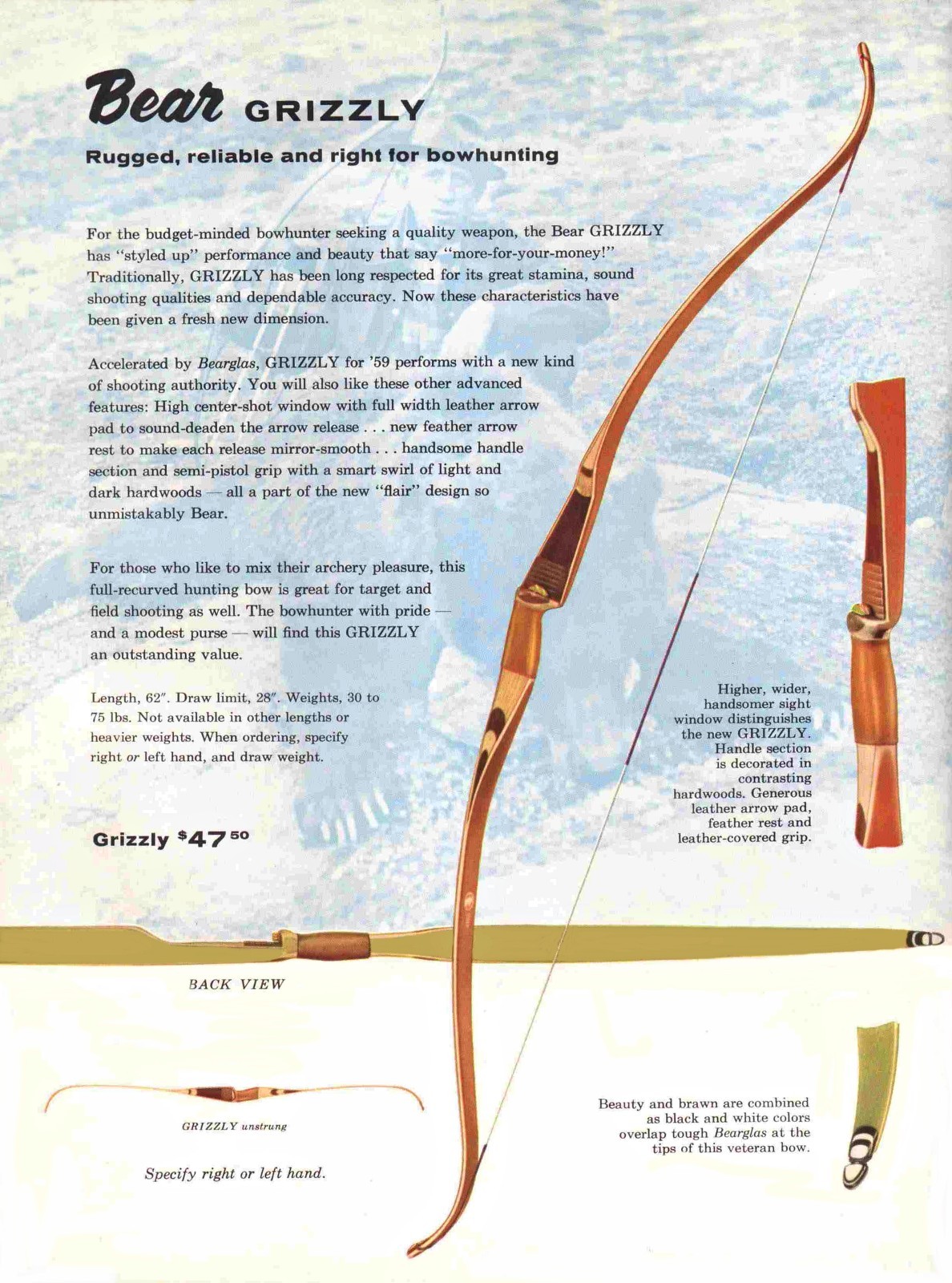 10 Years of Bear Archery Catalogs Reproduction- 1947 to 1957 All In One ...
