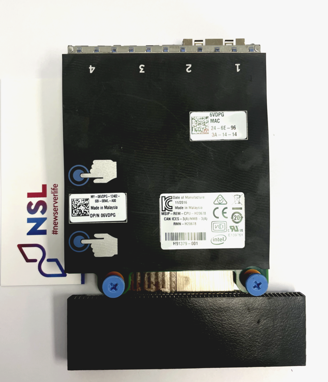 Dell Intel X710 2x 10Gb/s SFP+ I350 2x 1Gb/s Network Daughter Card ...