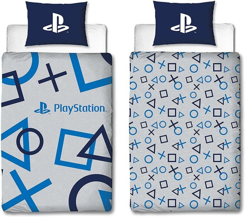 Sony Playstation Blue Single Duvet Cover Reversible Bedding Set PS5 ...