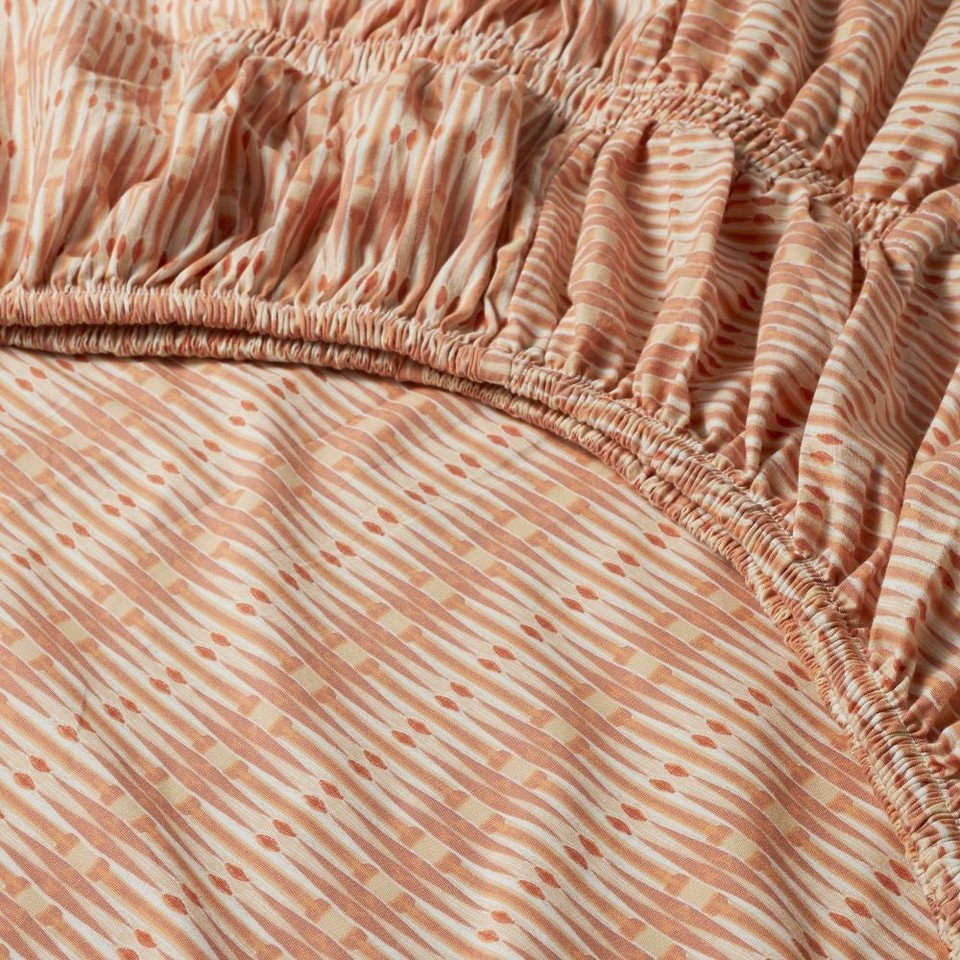 Queen Printed Cotton Percale Sheet Set Kaylo Global - Opalhouse ...