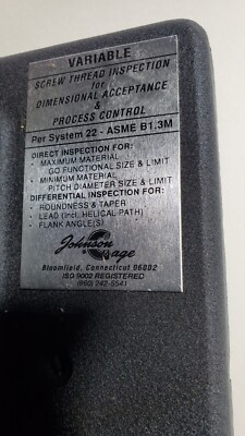 Johnson Tri Roll Thread Comparator Gage MOD. 1B and c3.138 | eBay