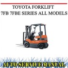 TOYOTA FORKLIFT 7FB 7FBE SERIES ALL MODELS WORKSHOP SERVICE REPAIR ...