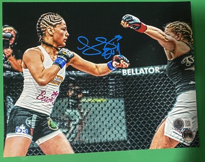 Jessica “Evil” Eye Signed 8x10 Photo. UFC. MMA. Bellator. Beckett COA ...