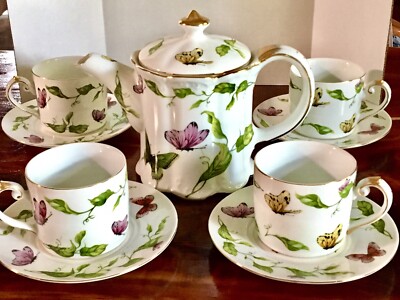 I. Godinger Co. Primavera Tea set Or Coffee Full size w/cups & saucers ...