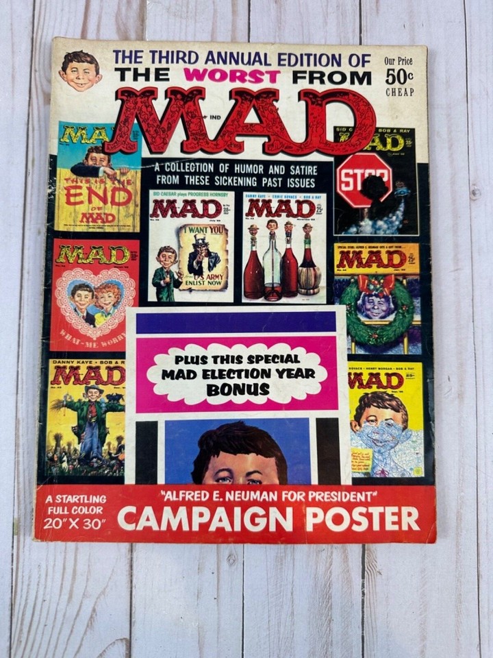 Vintage MAD Magazines!! 1958-1963, Some with Rare Inserts! Choose Your ...