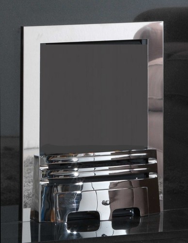 REPLACEMENT GAS FIRE POLISHED CHROME CAST IRON 16" FRET 3 PIECE ...