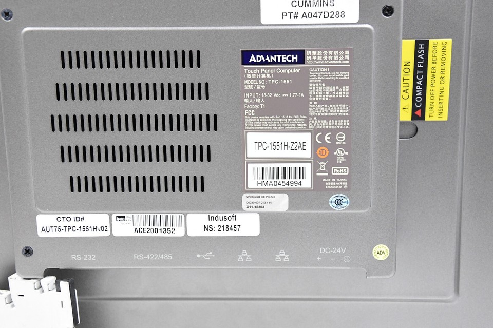 TPC-1551 Advantech 24VDC Operator Interface HMI -SA | eBay