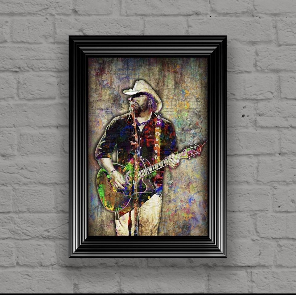 Toby Keith 8x12in Poster, Toby Keith Country Tribute Print 12x18 Free ...