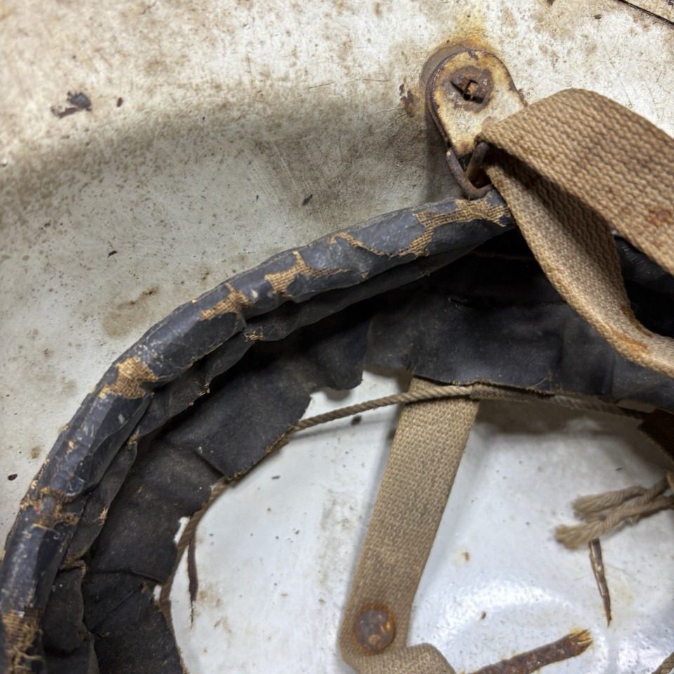 Civil Defense - US WWII Military - Air Raid - Metal Helmet Originally M ...