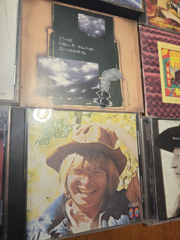Rock and Country Lot of CDs Tom Petty John Denver Bob Dylan Squirrel ...
