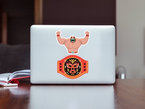 Lucha Libre Luchador Wrestling Championship Belt Sticker Decals | eBay