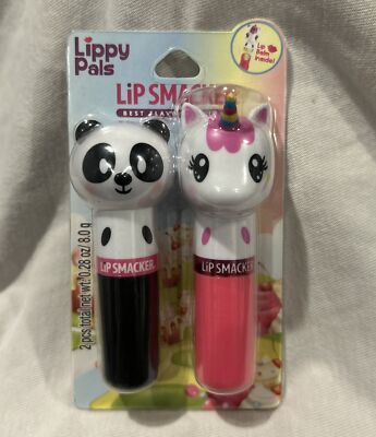 Lip Smacker Best Flavor Forever Lippy Pals- Panda & Unicorn- NEW W/ BOX ...