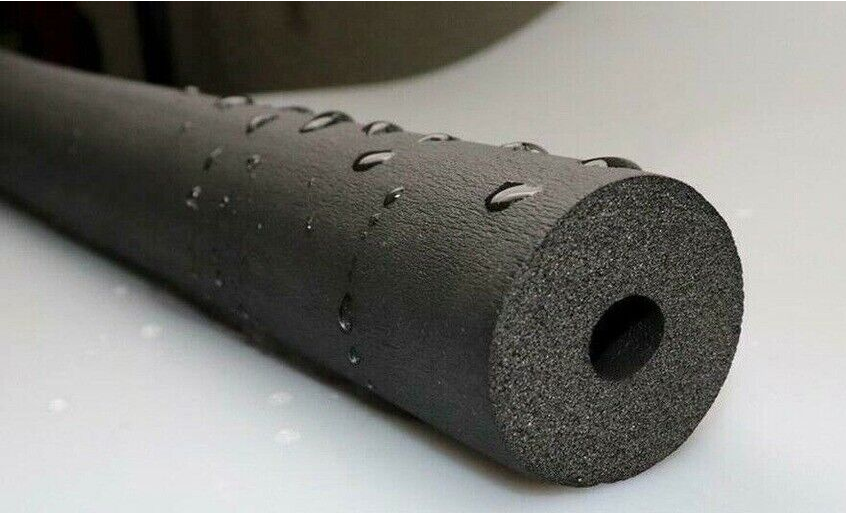 1.8m/2mThermal Lagging Wrap Roll Insulation Pipe Sponge Foam Rubber ...