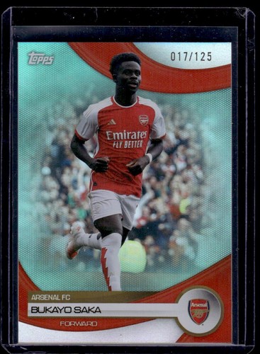 2023-24 Topps Arsenal Team Set Teal Bukayo Saka /125 | eBay