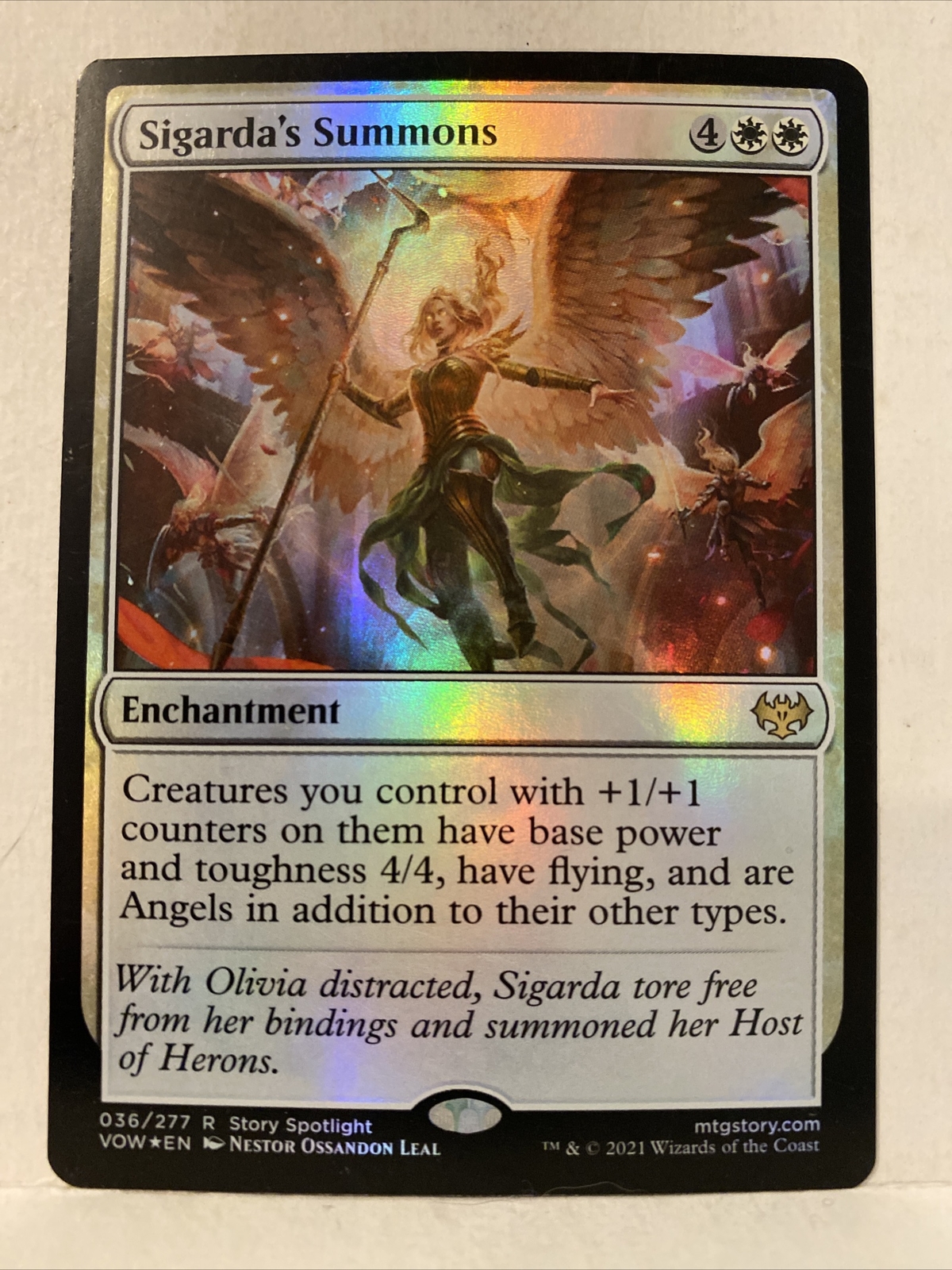 x3 MTG Sigarda's Summons Innistrad: Crimson Vow 353 2-Extended 1-Foil ...