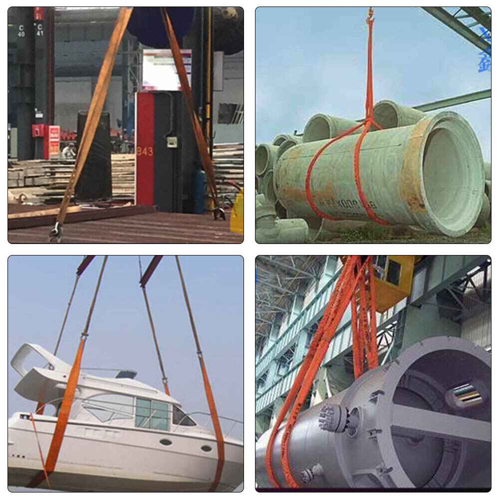 Canvas Sling Lock hanger Used in cranes to lift heavy objects, cargo ...