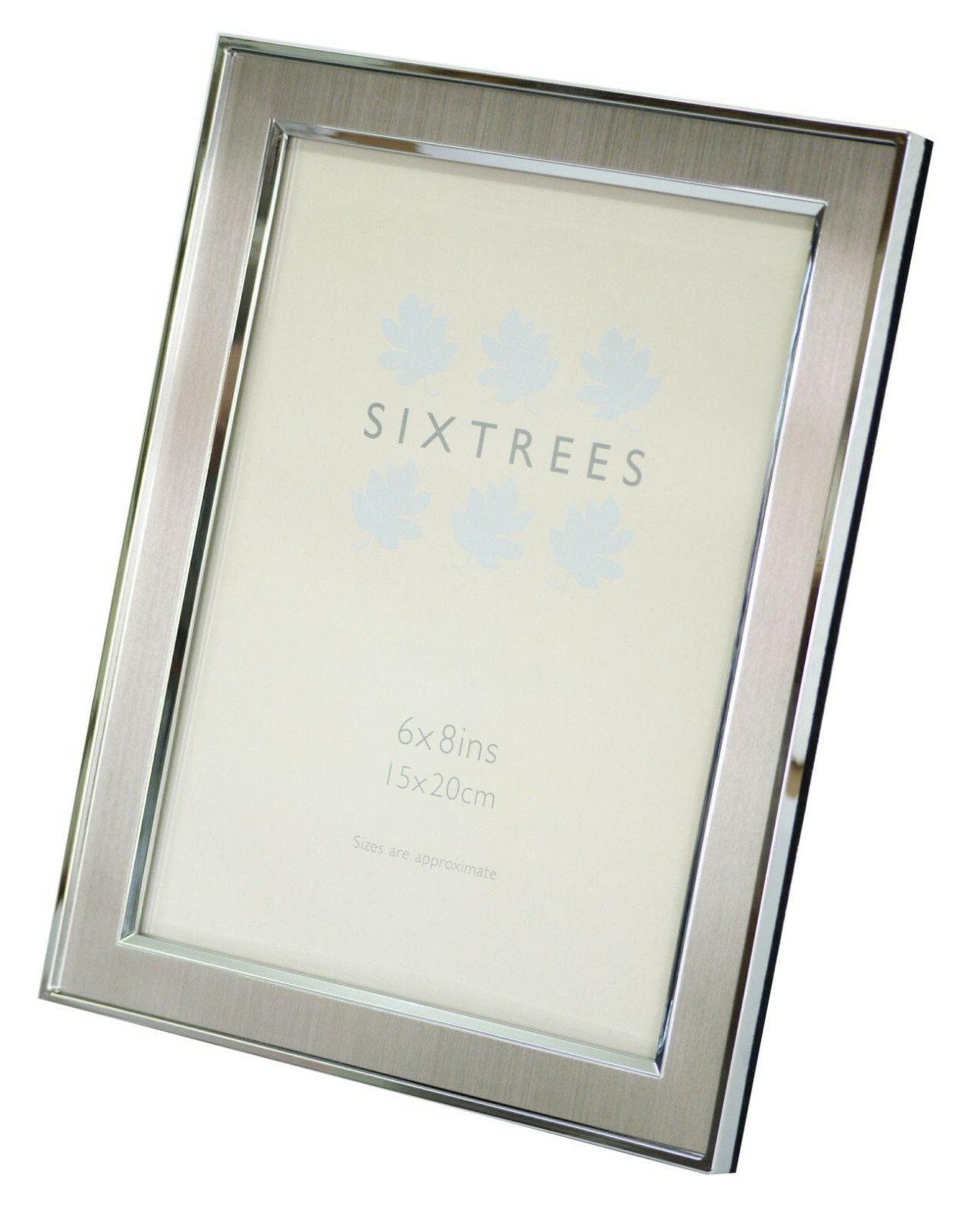 Polished Silver and Pewter inlay Photo Frames 4 sizes Abbey by Sixtrees ...