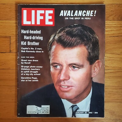 Life Magazine Robert Kennedy RFK Geraldine Page Polio Vaccine January ...