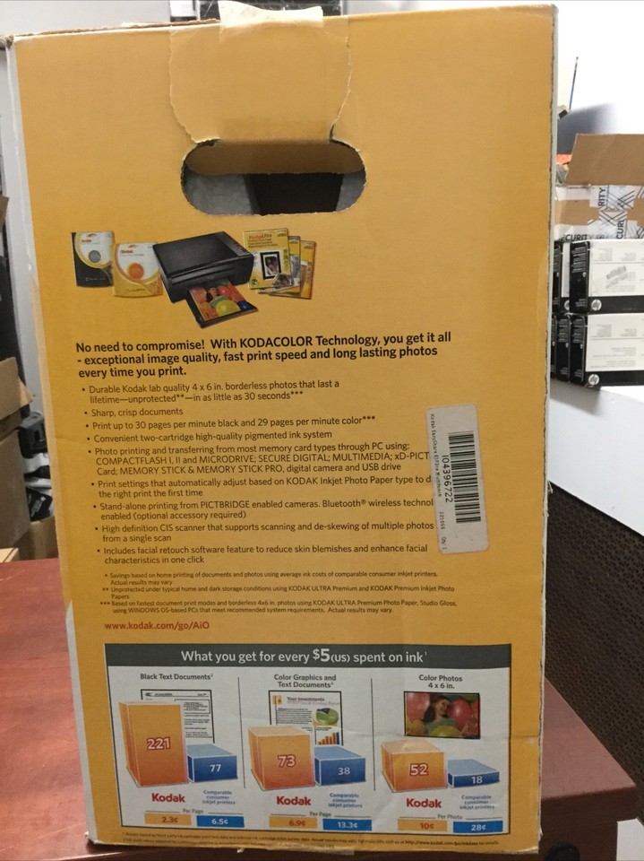 New Kodak ESP-3 Easyshare All In One Printer 1629054 Plus Bonus Free ...