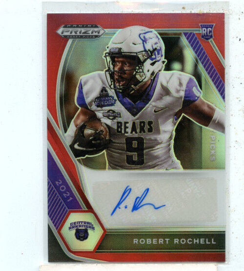 ROBERT ROCHELL 2021 Panini Prizm Draft Picks Football - Red Rookie Auto ...