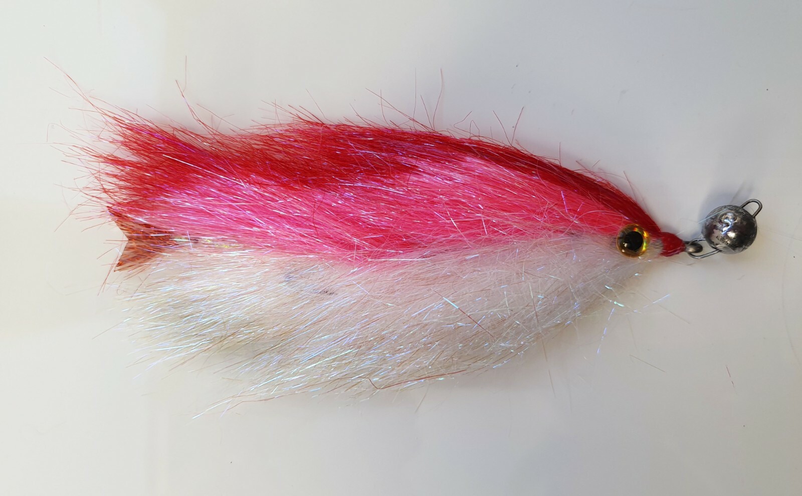 JIG FLY Hot Pink fishing lure handmade pike SUPER FLY 5g cheb jointed ...
