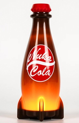Fallout Nuka Cola Mini Light Up Bottle Rocket Statue Figure Glowing ...