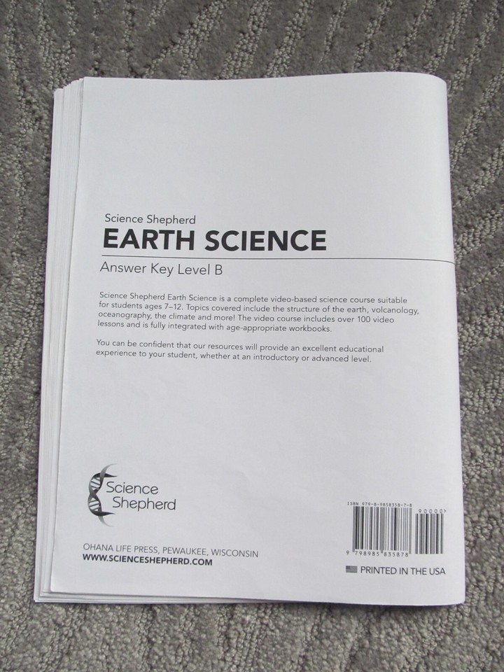 Science Shepherd Earth Science Answer Key Level B | eBay UK