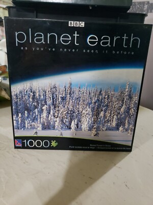 BBC Planet Earth 1000 Piece Jigsaw Puzzle - Boreal Forest In Snow - NEW ...
