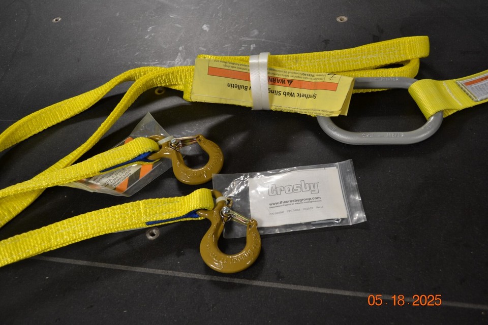 Two Leg Nylon Web Spreader w 1/2" Alloy Link x 6 ft Spreader Crane 1 ...