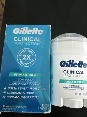 Gillette Clinical Protection Soft Solid Deodorant- Ultimate Fresh Exp ...