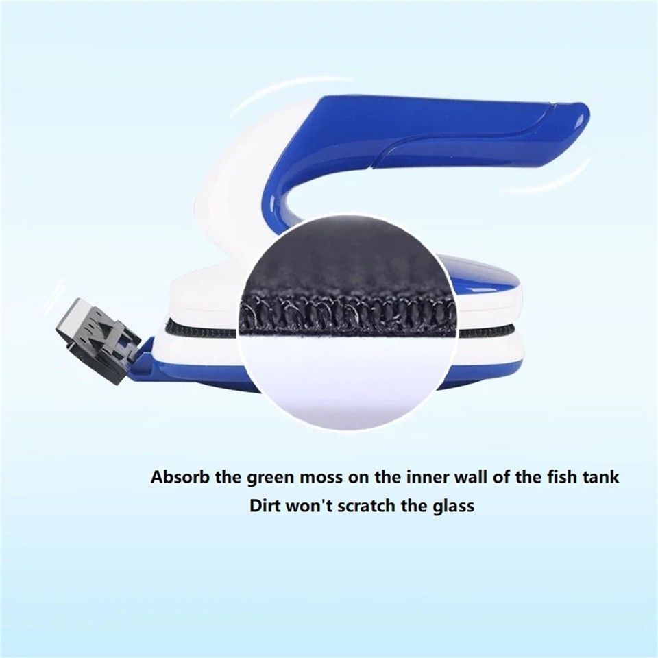 New Algae Scraper Cleaner Cleaning Floating Magnetic Brush For Aquarium ...