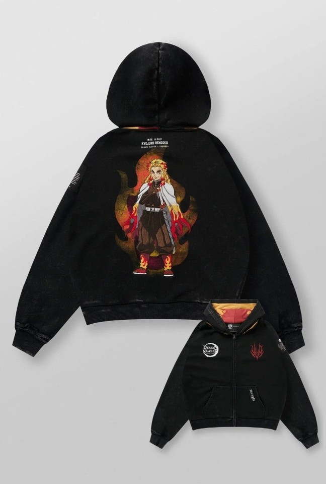YoungLA - Demon Slayer Zip-ups (XL) "Flame Hashira" | eBay
