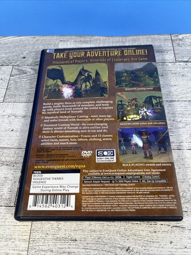 Everquest Online Adventures: Frontiers - Playstation 2 PS2 - Complete ...